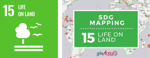 SDG MAP 15 - Life on Land - gisAction