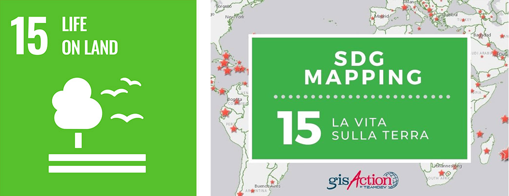 SDG MAP 15 - Vita sulla Terra | gisAction